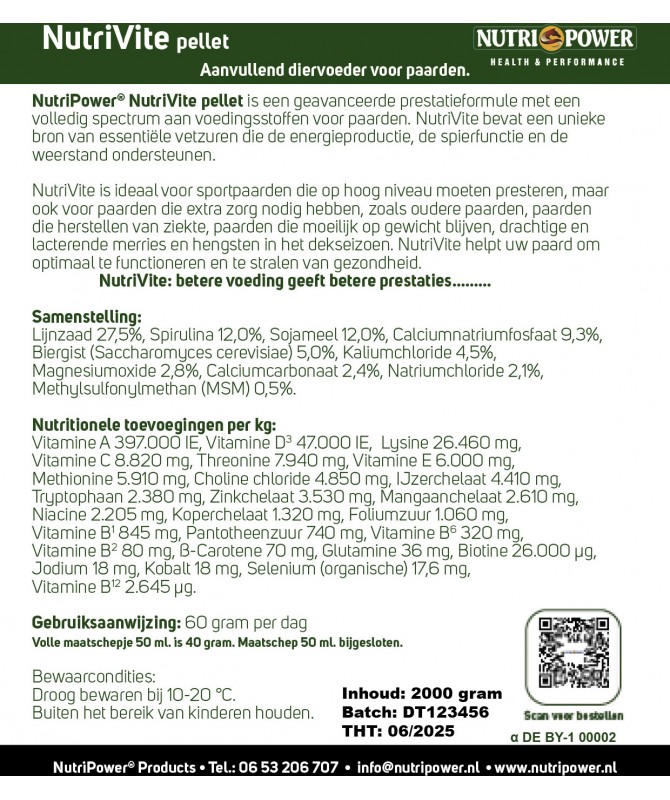 NutriVite MultiVitamine pellet